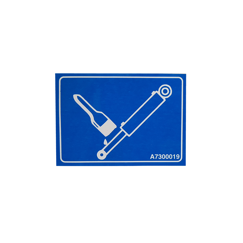 Autocollant graissage tige vérin réf. a7300019 - Kuhn