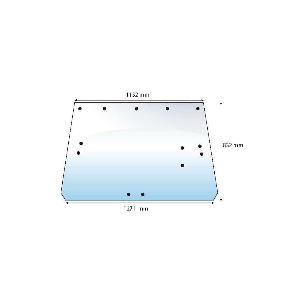 Glace hayon teintee 13 trous John Deere 10124